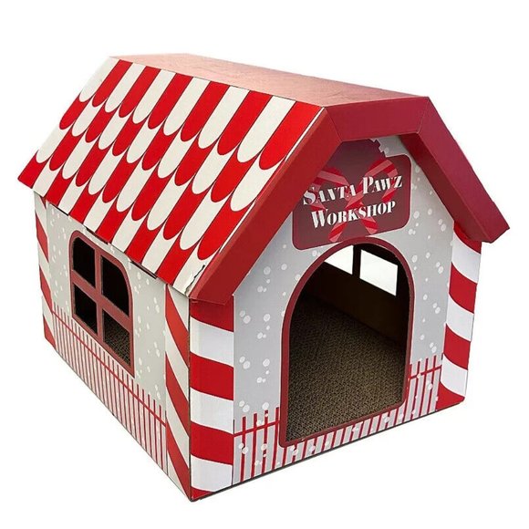 Cat | Meow Santa Paws Workshop Cat Scratcher House | Poshmark